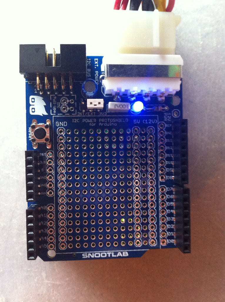 Snootlab - Essai de l'Arduino i2C Power proto shield : Controlleur PWM de ventilateurs asservis ...